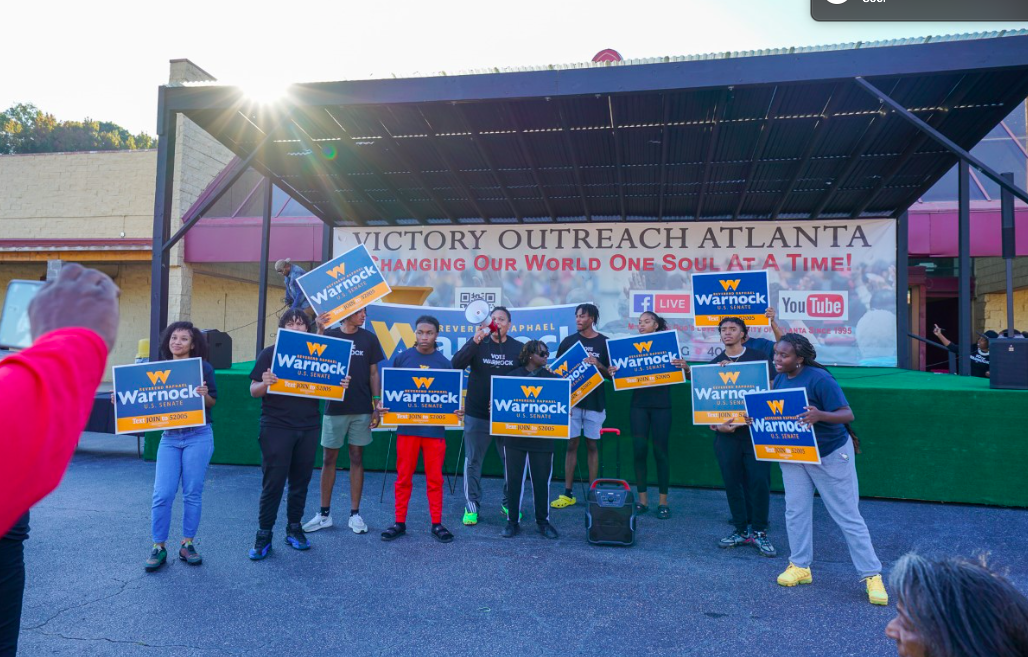 No Warnock, no problem: supporters close first week of early voting ...