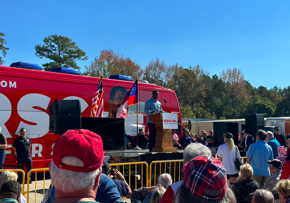 'He wants to abolish the family:' Walker makes Warnock, economy focus ...