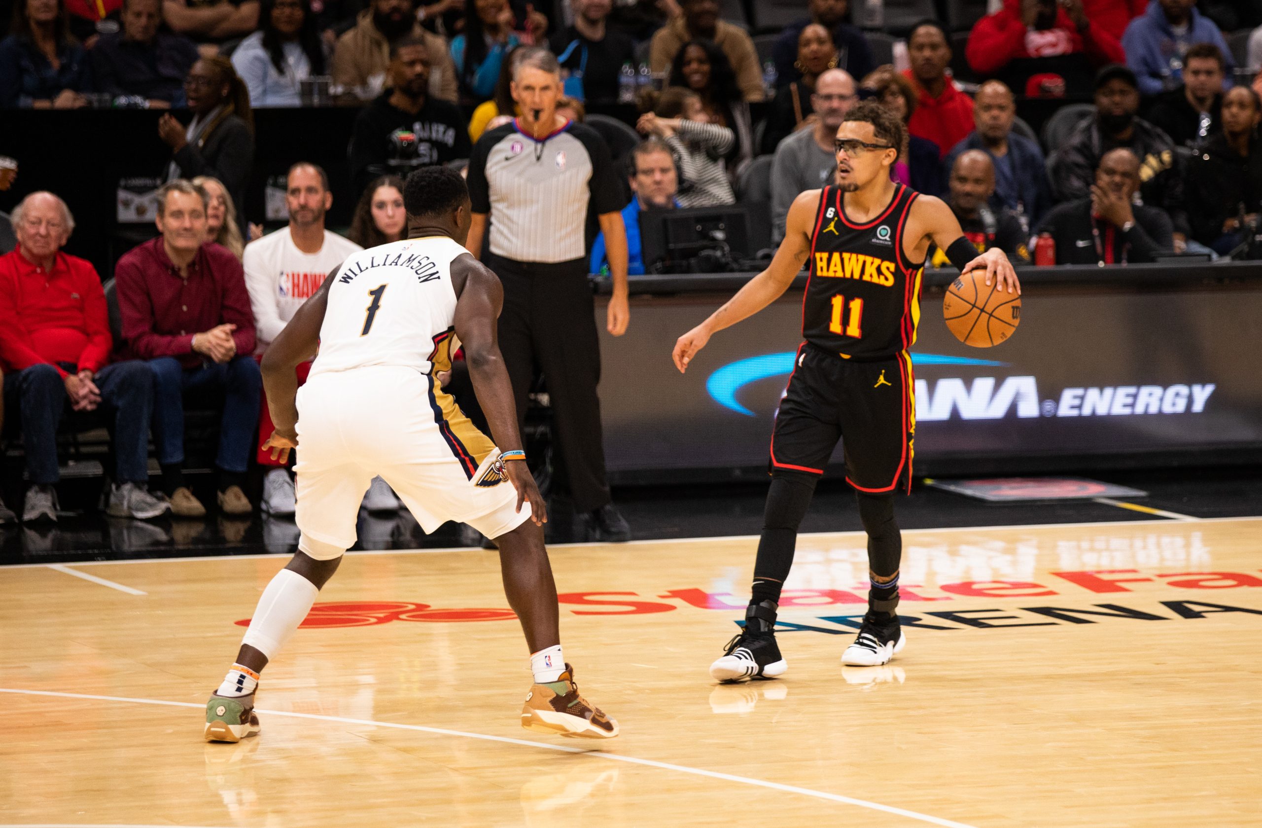 Trae Young, Clint Capela and Dejounte Murray react after Hawks 124-121 ...