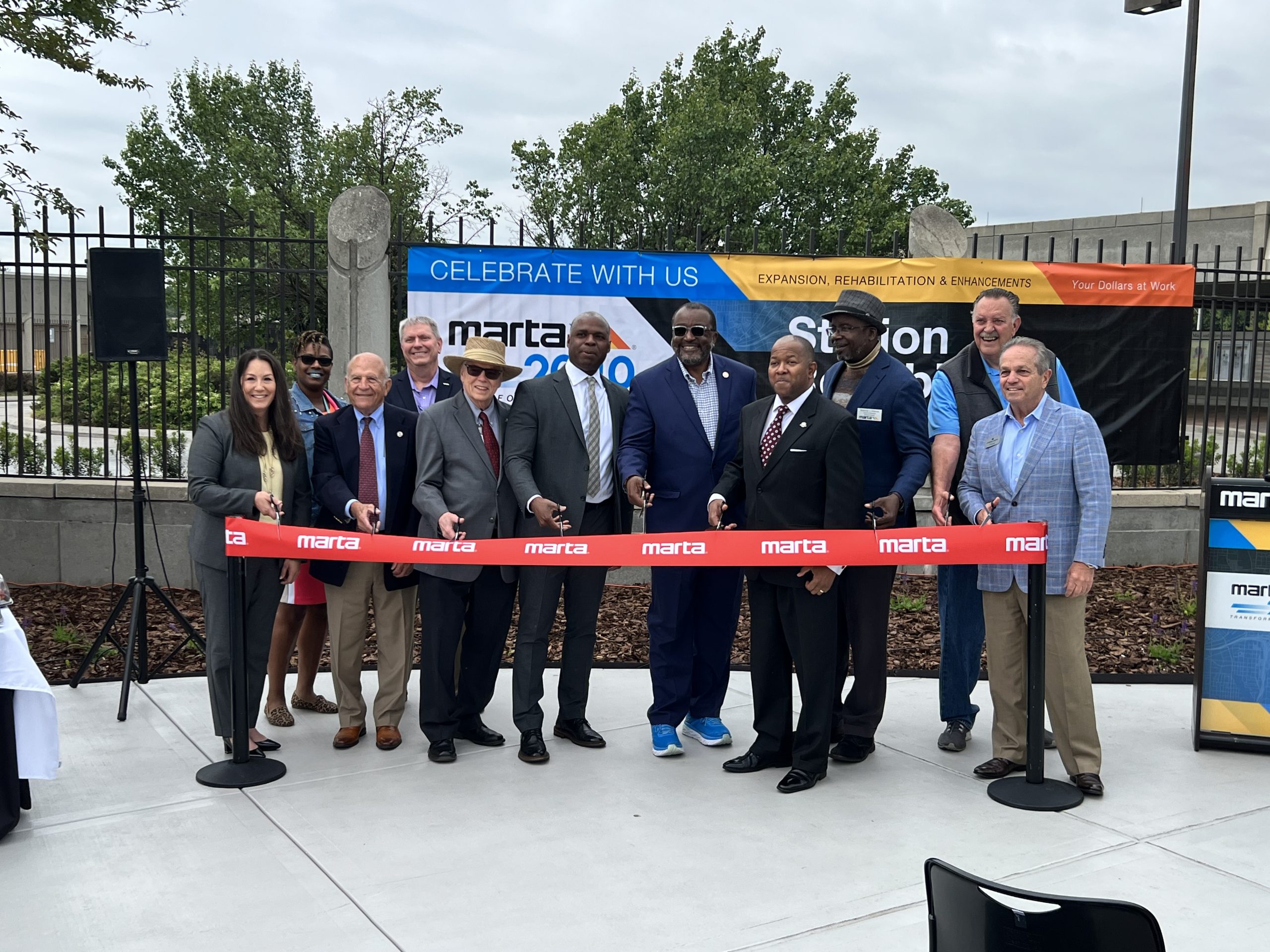 MARTA celebrates improvements at College Park station with ribbon ...