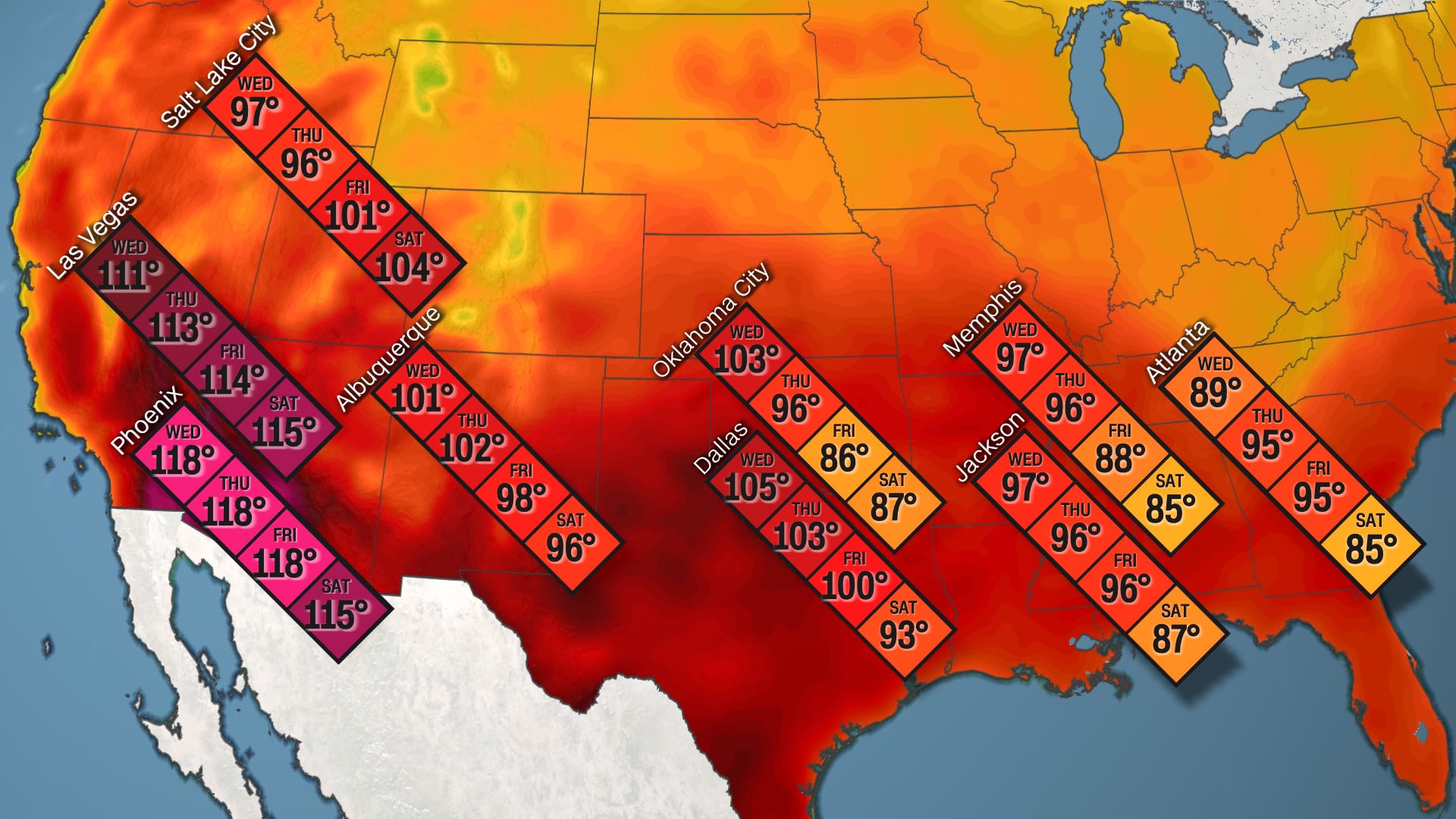 When will the heat wave end? No relief in sight for most of the US ...