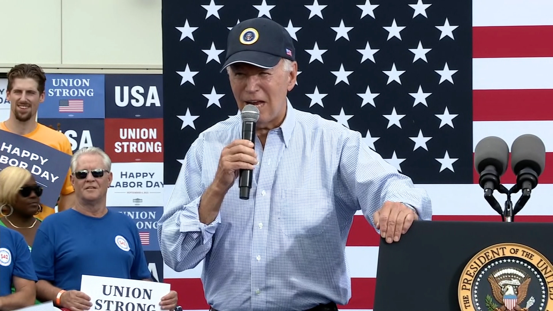 Biden jabs at Trump on Labor Day as he looks to shore up his union base ...