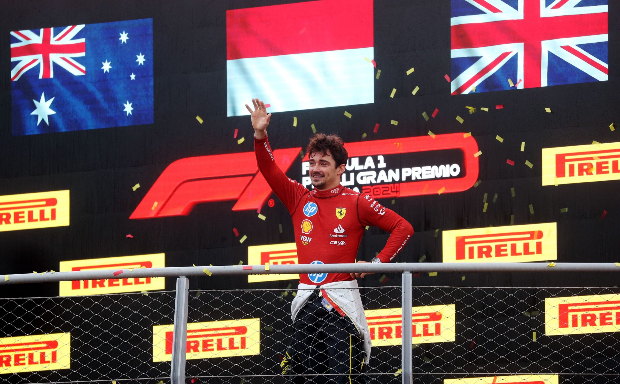 Charles Leclerc triumphs at Ferrari's home race in Monza