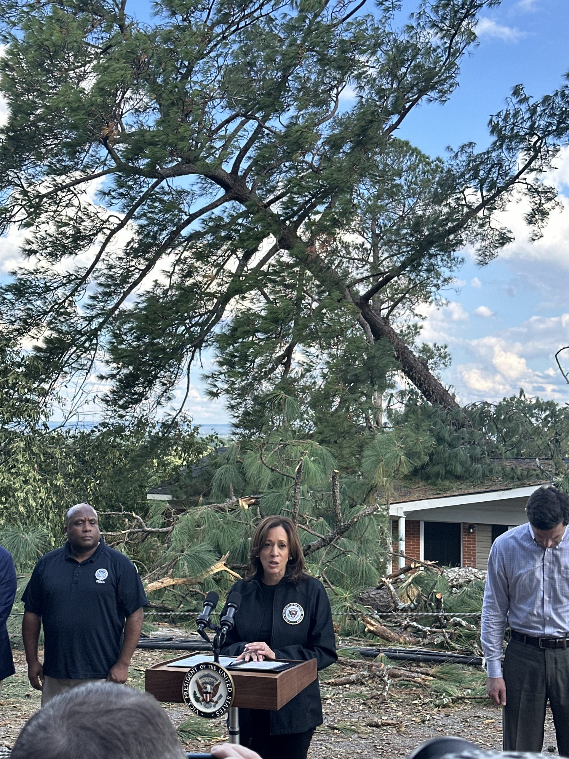 Hurricane Helene's damage assessed by VP Harris in Augusta - The ...