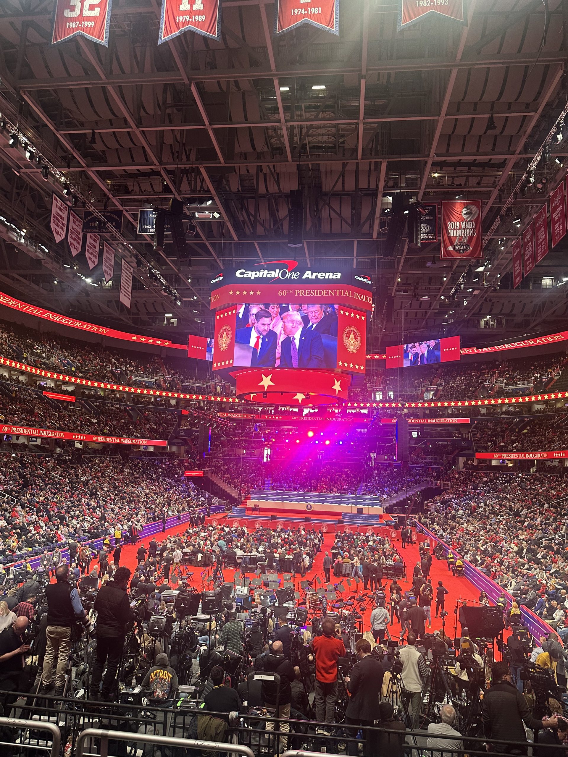Trump's second inauguration ceremony held indoors at Capital One Arena ...