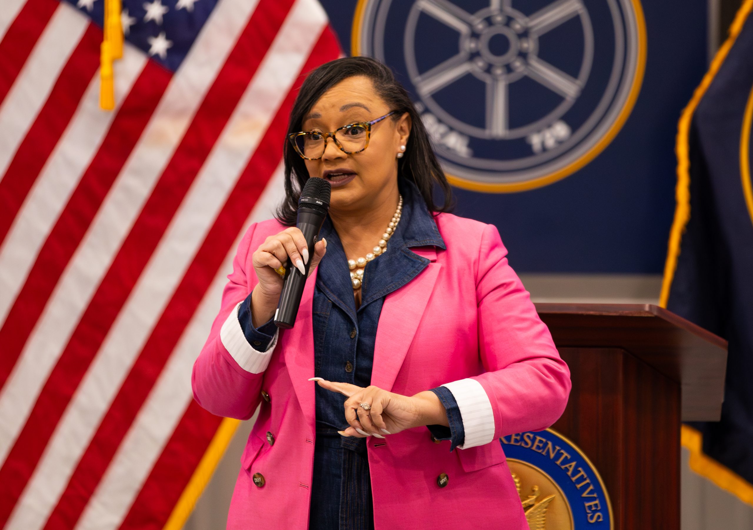 US Rep. Nikema Williams hears from angry citizens at town hall